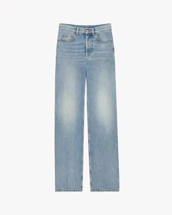 Saint Laurent Neo '90s High-rise Baggy Jeans - Dark Summer Blue