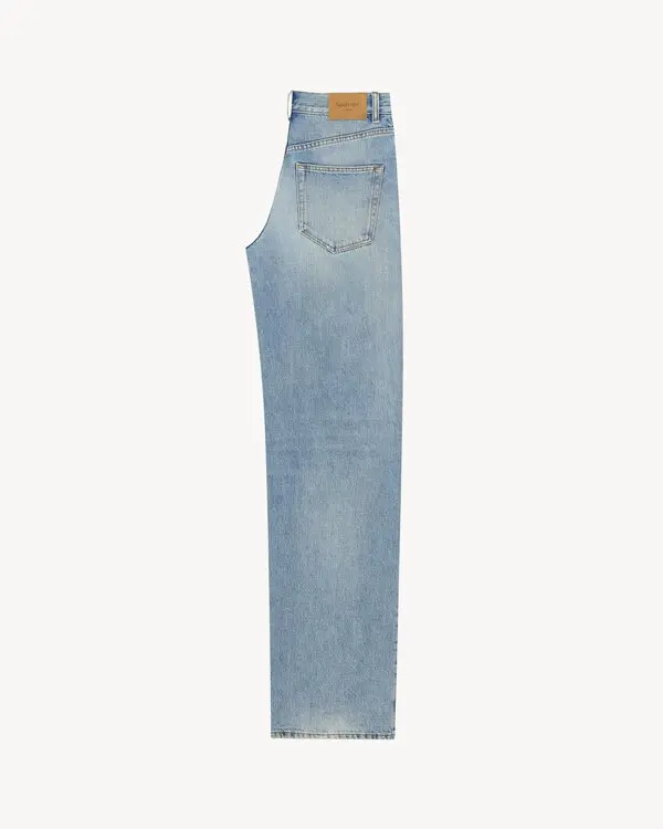 Saint Laurent Neo '90s High-rise Baggy Jeans - Dark Summer Blue