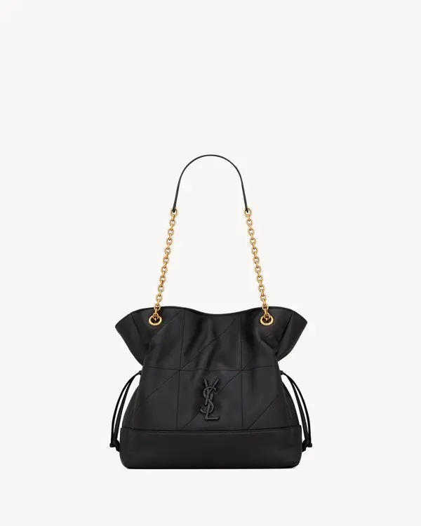 Saint Laurent Jamie Small Shopping Bag In Lambskin - Black