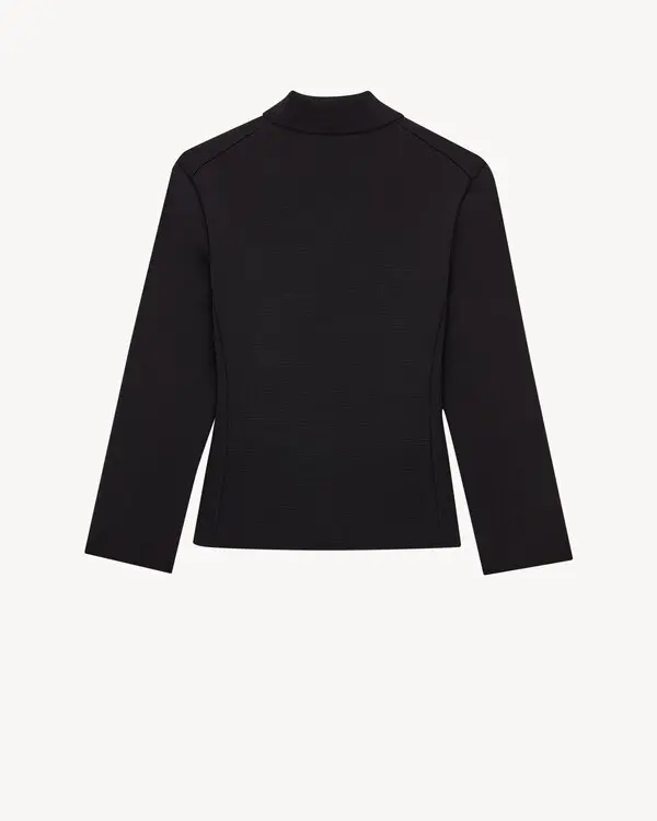 Saint Laurent Wool Polo Cardigan