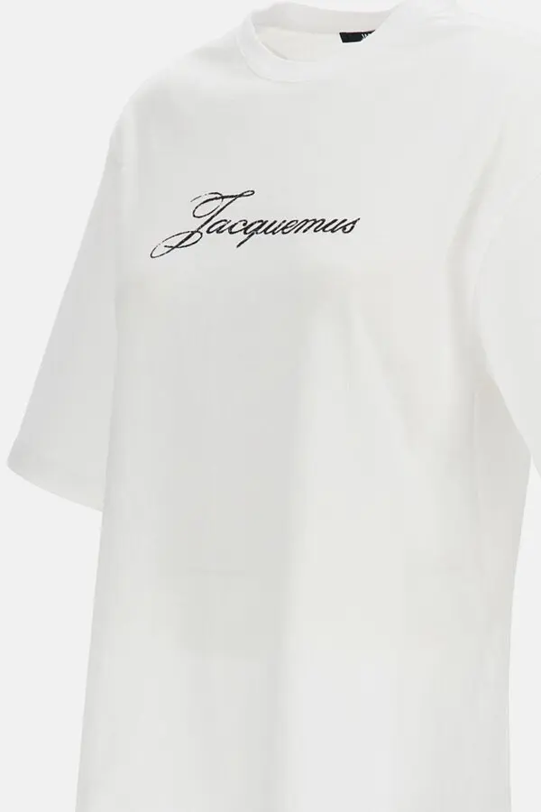 Jacquemus Cotton T-shirt With Faded Logo
