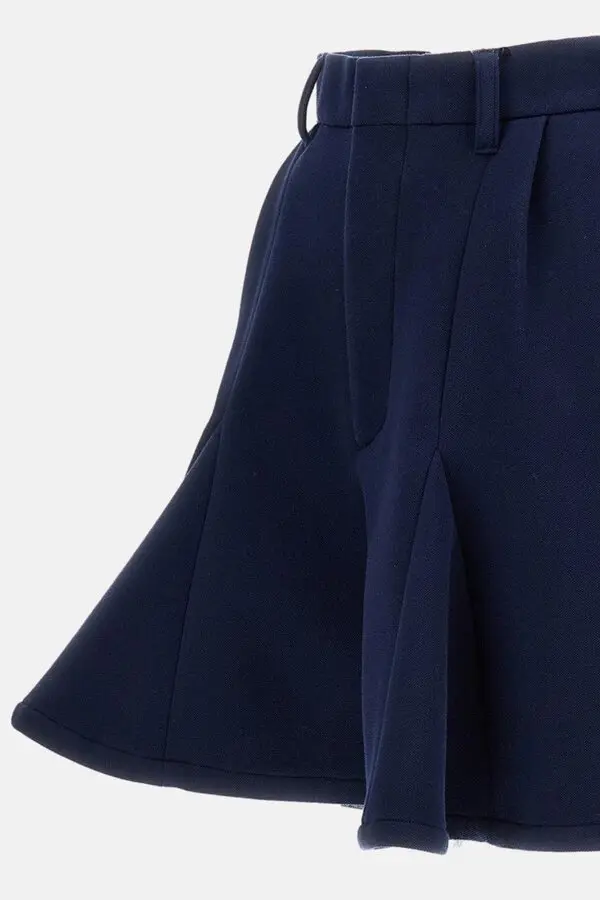 Anrealage Flared Shorts With Triangular Inserts