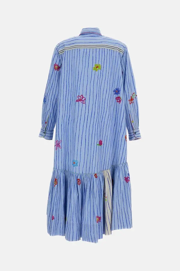 Pero Silk Maxi Dress With Floral Motifs