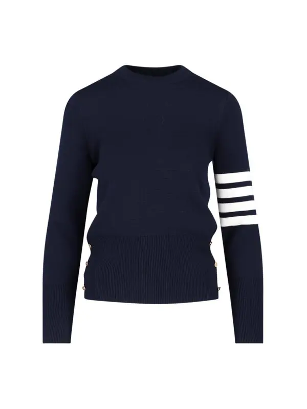 Thom Browne 4-bar" Crewneck Sweater - Blue