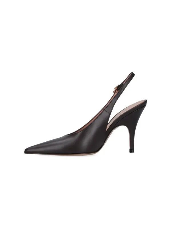 GIANVITO ROSSI Sofia 95 Slingback Pumps - Brown