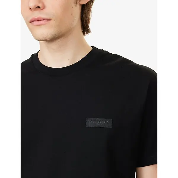 Givenchy Appliqué Logo Cotton T-shirt - Black