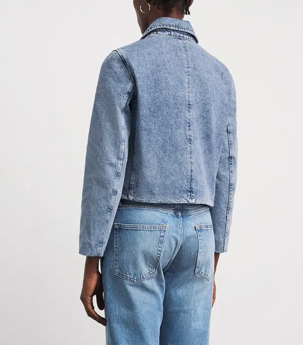 FRAME The Palm Cropped Denim Jacket