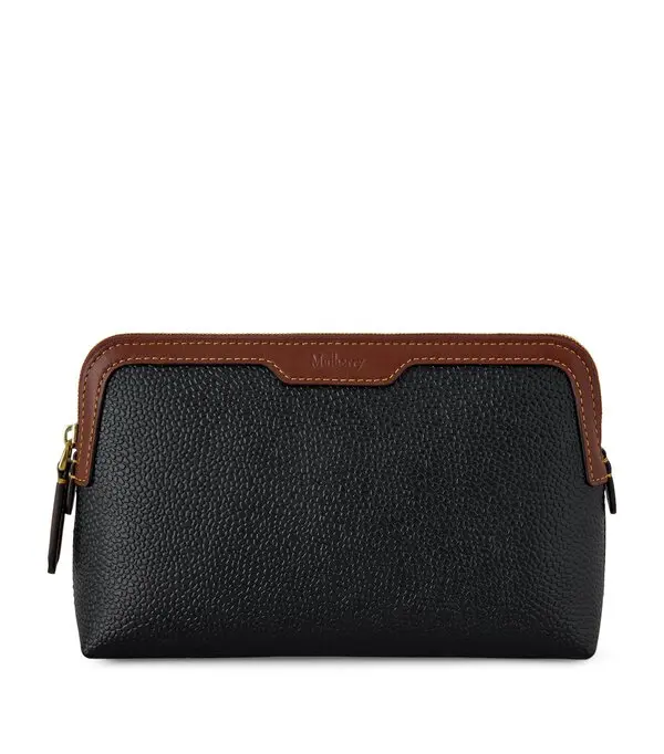 Mulberry Small Scotchgrain Cosmetic Pouch - Black