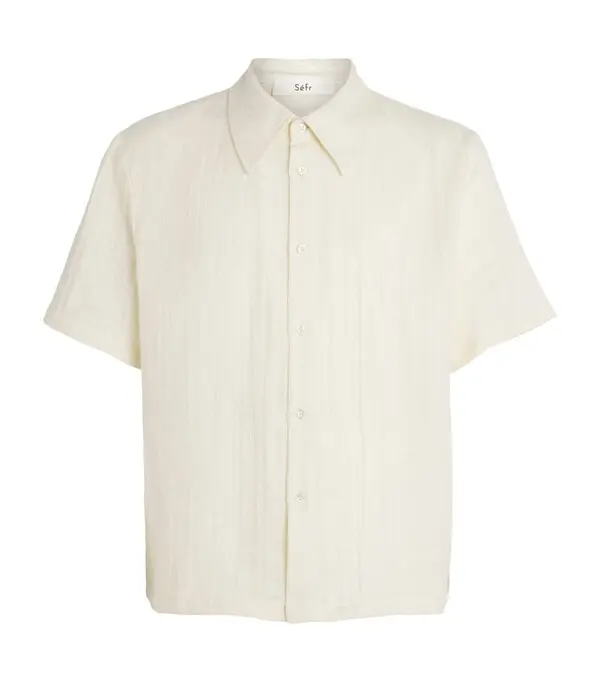 Séfr Cotton-linen Wes Shirt