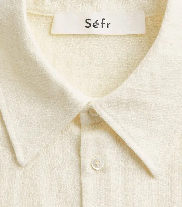 Séfr Cotton-linen Wes Shirt