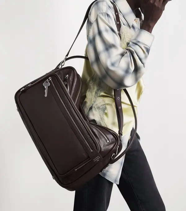 Acne Studios Leather Shoulder Bag - Brown