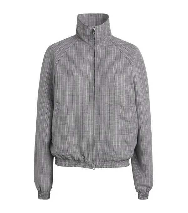 Acne Studios Checked Jacquard Bomber Jacket