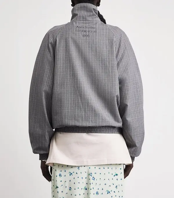 Acne Studios Checked Jacquard Bomber Jacket