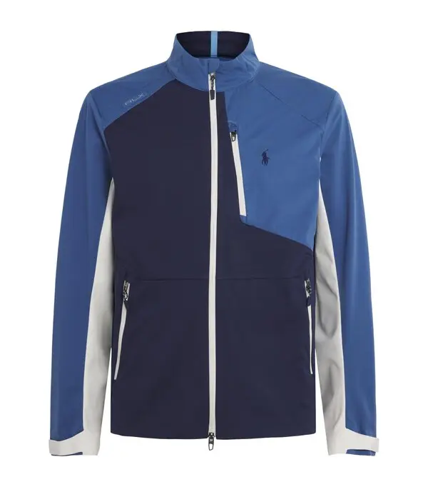 Rlx Ralph Lauren Color-blocked Packable Windbreaker Jacket
