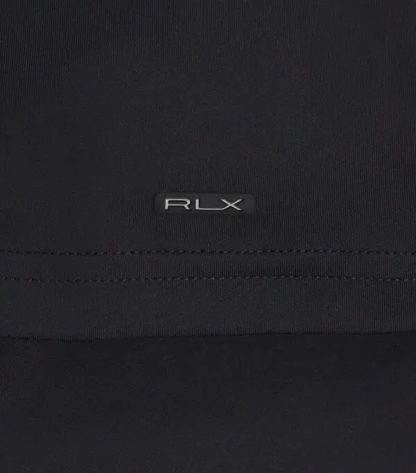Rlx Ralph Lauren Quarter-zip Polo Shirt - Black