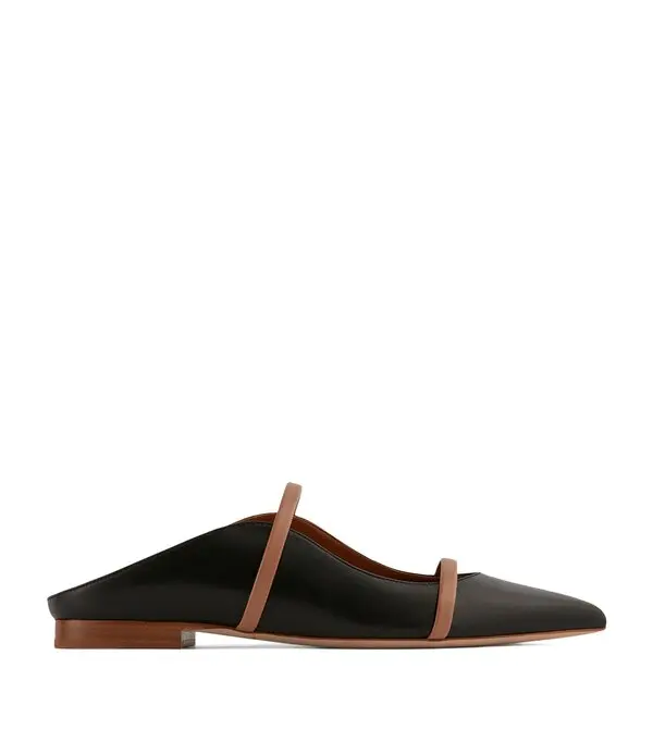 MALONE SOULIERS Leather Maureen Mules With Pointed Toe - Black