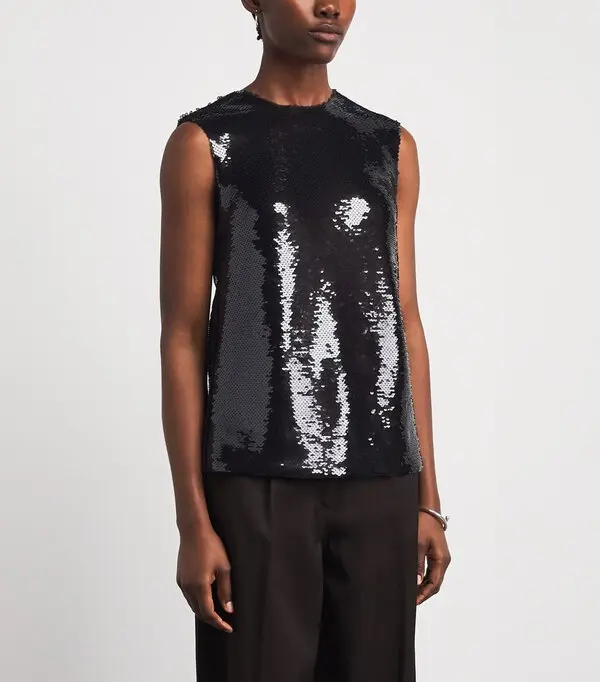 ESSE STUDIOS Sequined Sleeveless Top