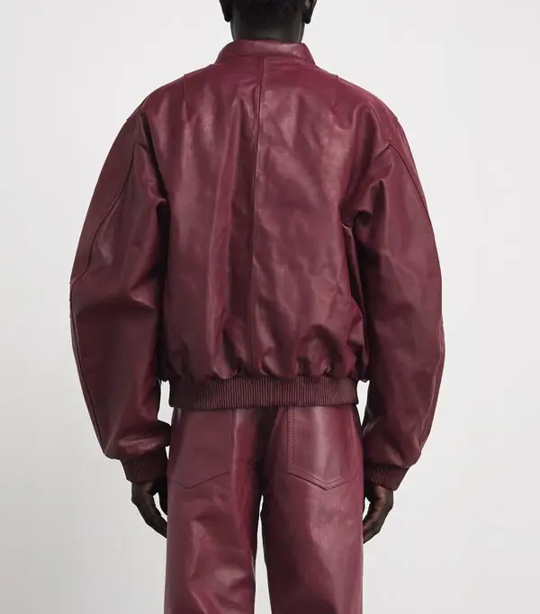 424 Leather Bomber Jacket