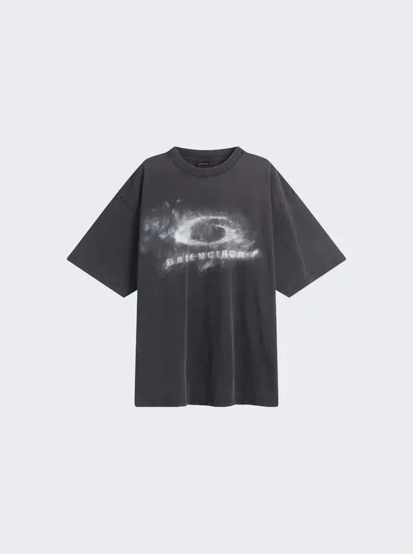 Balenciaga Medium Fit Tee Washed And White