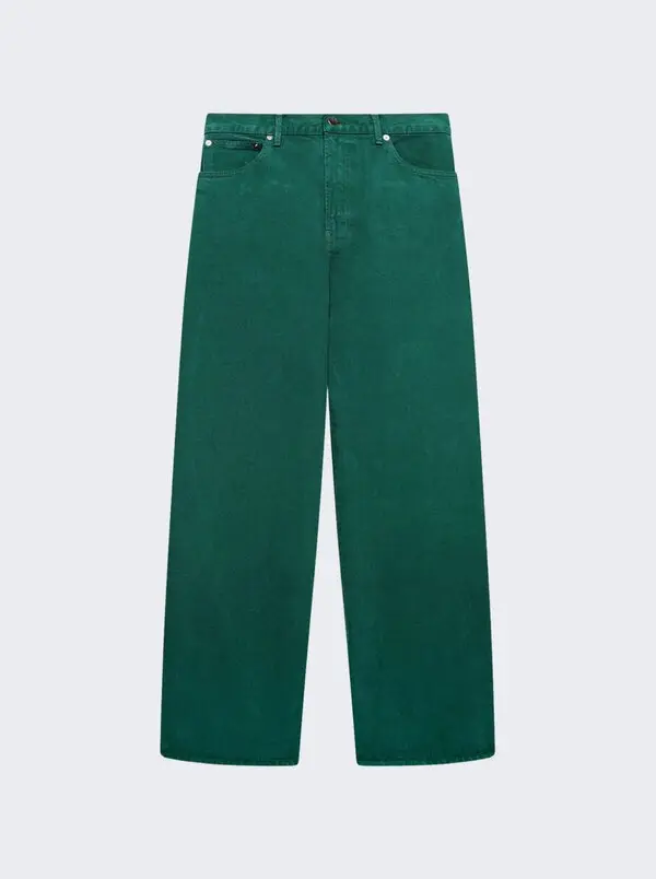 THE ELDER STATESMAN Hunter Baggy Jean - Green