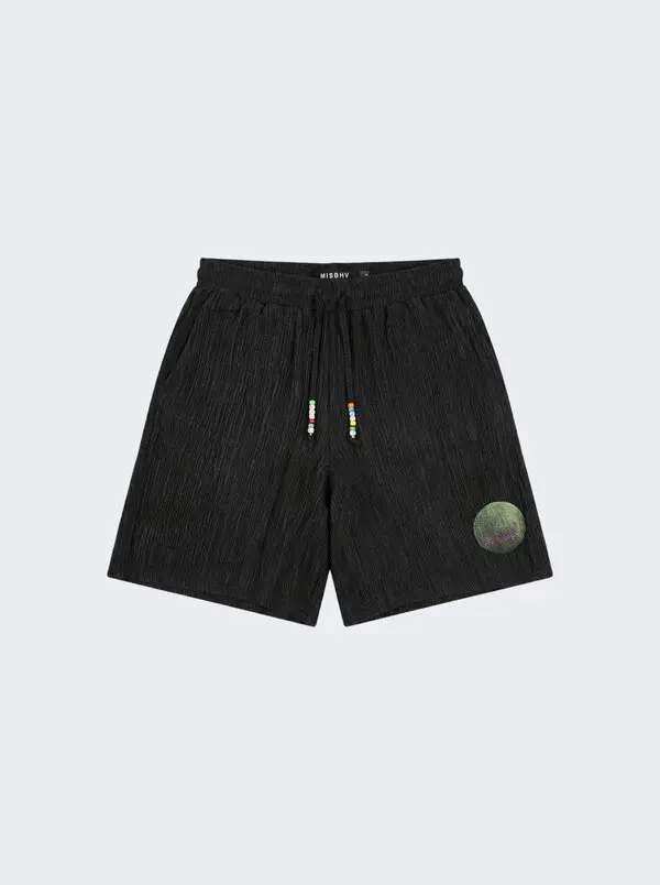 MISBHV Relaxed Fit Crinkle Shorts