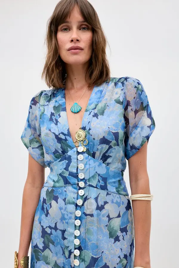 Rixo Novara Chelsea Floral Maxi Dress