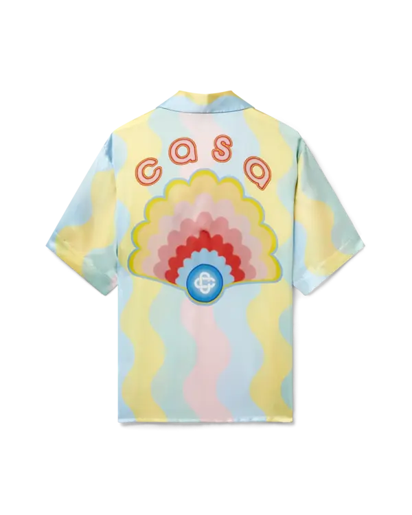 Casablanca Casa Shell Wave Silk Shirt
