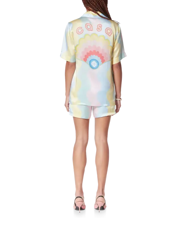 Casablanca Casa Shell Wave Silk Shirt