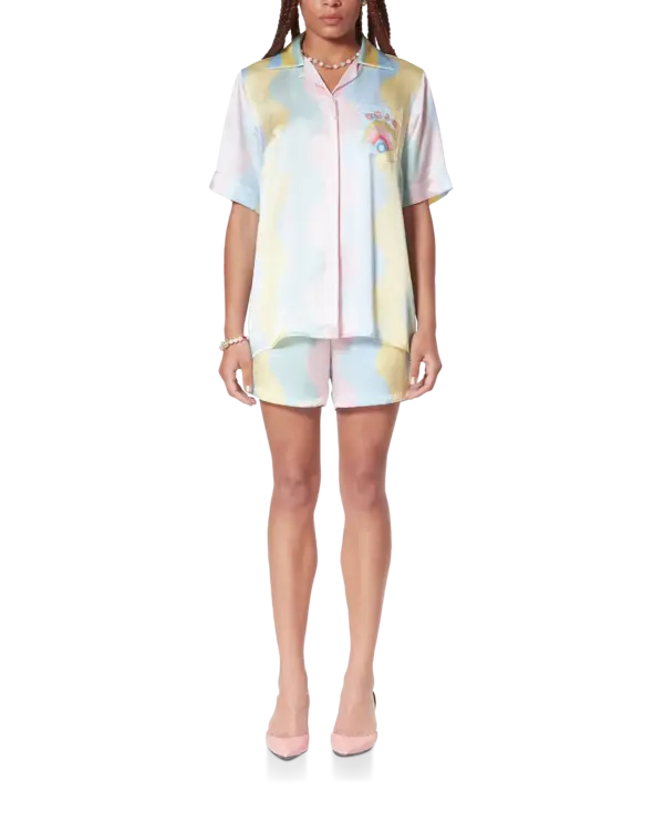 Casablanca Casa Shell Wave Silk Shirt