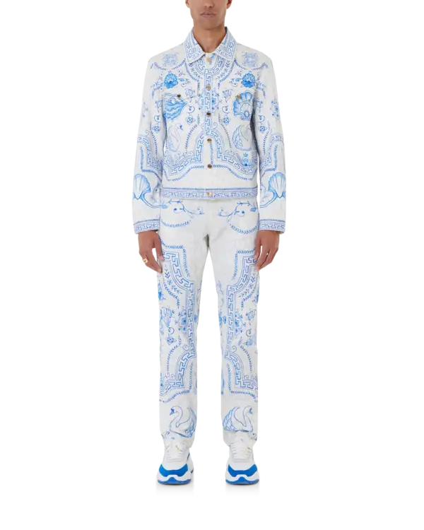 Casablanca Printed Denim Jacket