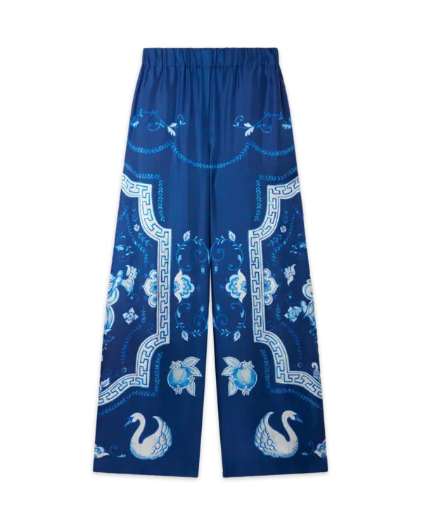 Casablanca Plat A Dessert Silk Trousers