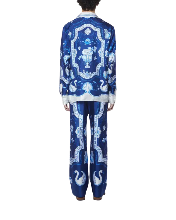 Casablanca Plat A Dessert Silk Trousers