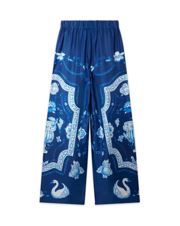 Casablanca Plat A Dessert Silk Trousers