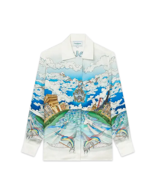 Casablanca Le Vol Ideal Silk Shirt