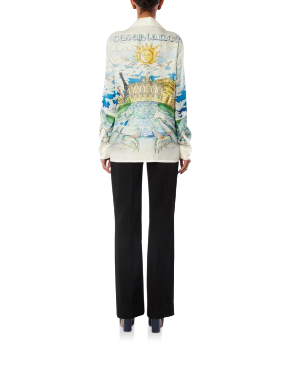 Casablanca Le Vol Ideal Silk Shirt