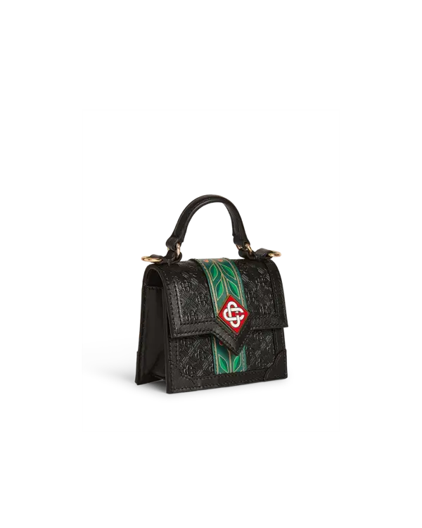 Casablanca Black Laurel Micro Jeanne Bag