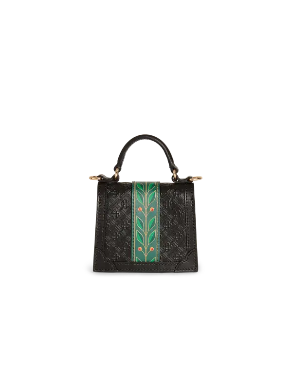 Casablanca Black Laurel Micro Jeanne Bag