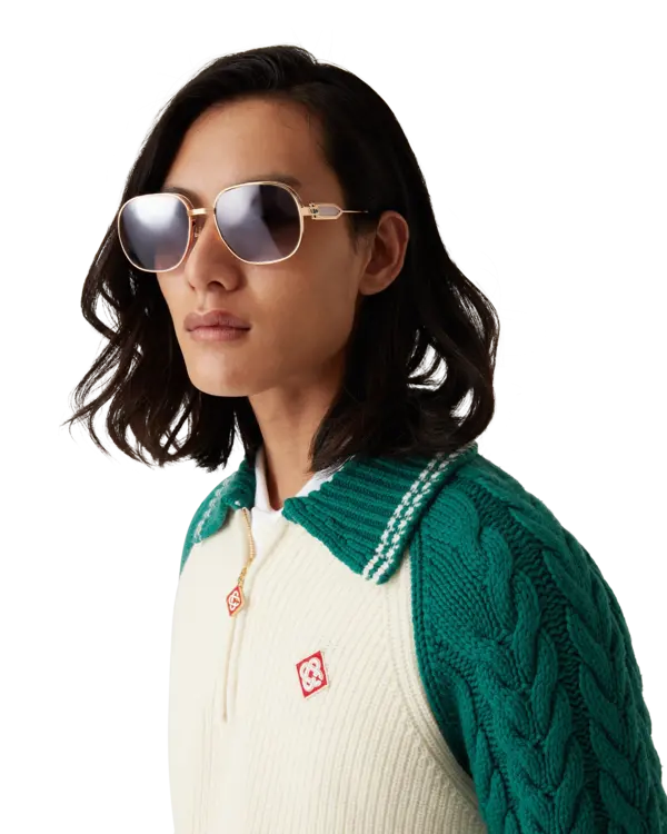 Casablanca Silver & Gold The Vermont Sunglasses