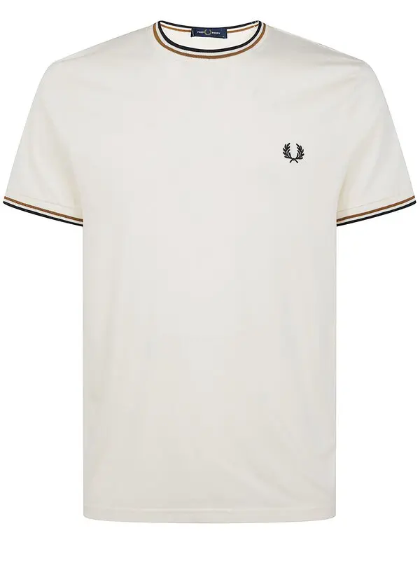 Fred Perry Twin Tipped T-shirt - Brown