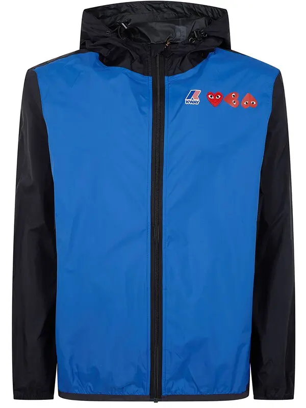 Play Comme Des Garcon Comme Des Garçons Play Zip-up Jacket - Blue