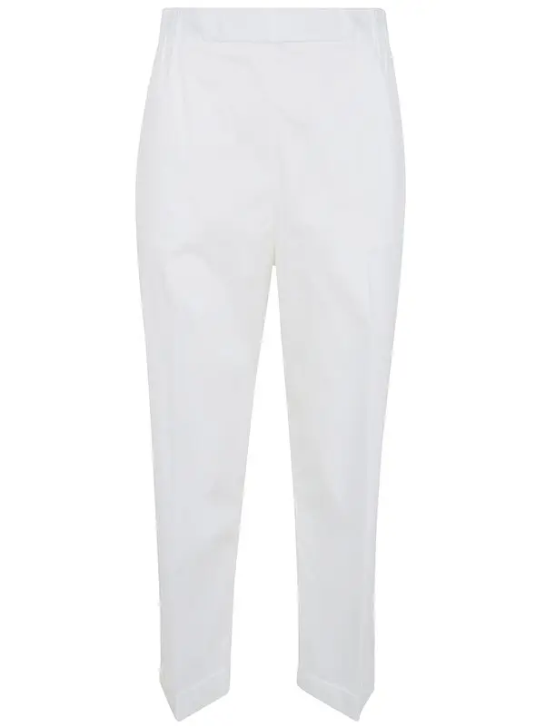 Liviana Conti High-rise Barrel Leg Cotton Trousers