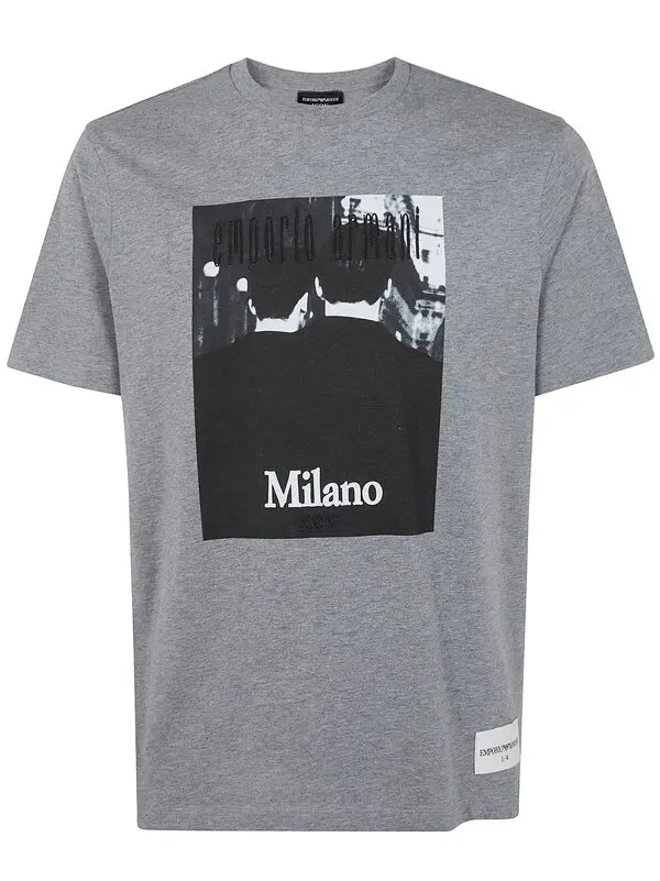 Emporio Armani T-shirt Jersey "icon - Gray