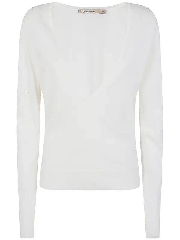 Paloma Wool Maglione V-neck "omina - White