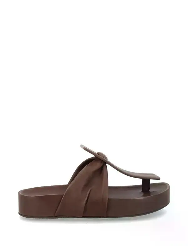 UMA WANG Knotted Detail Strap Slides