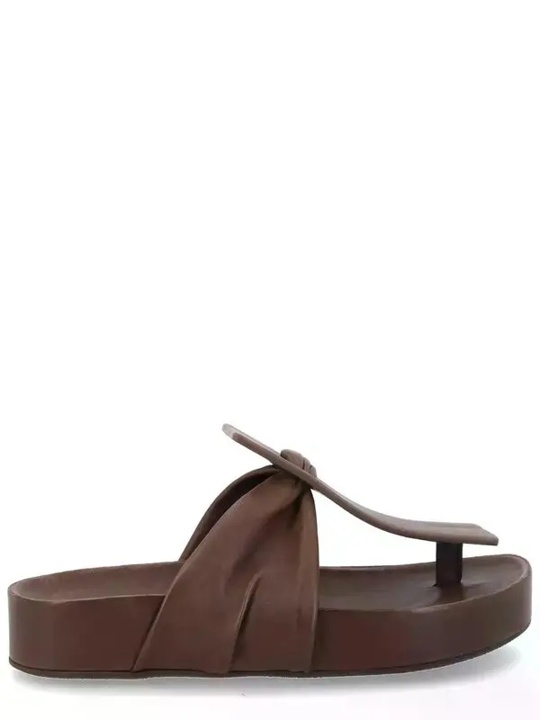 UMA WANG Knotted Detail Strap Slides