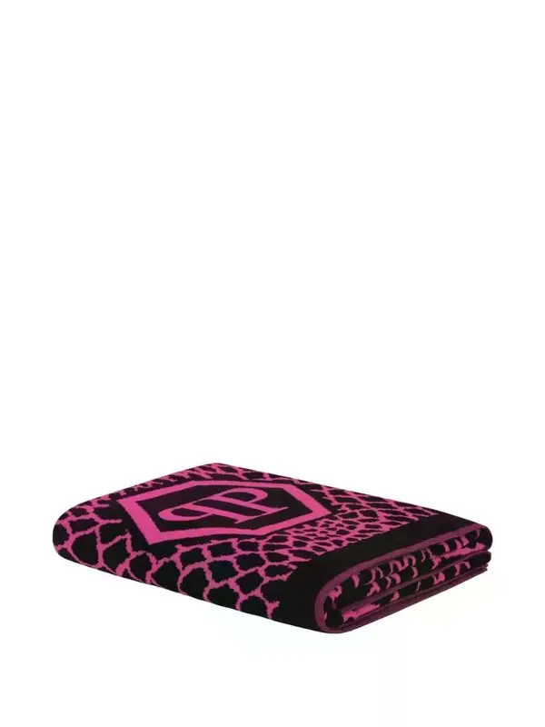 Philipp Plein Logo-detail Beach Towel - Black