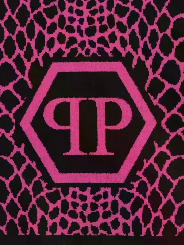 Philipp Plein Logo-detail Beach Towel