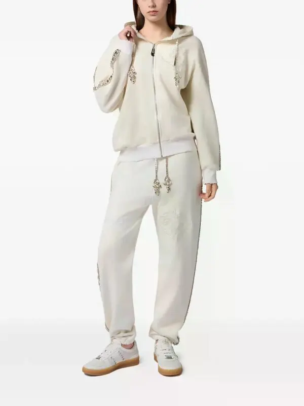 Philipp Plein Crystal Embellished Track Pants