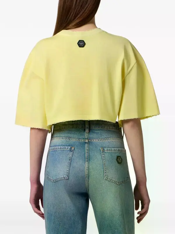 Philipp Plein Embellished Crop Top