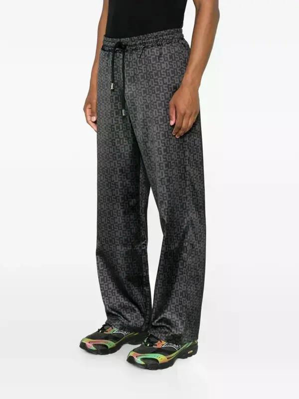 Gcds Monogram-print Drawstring Track Pants